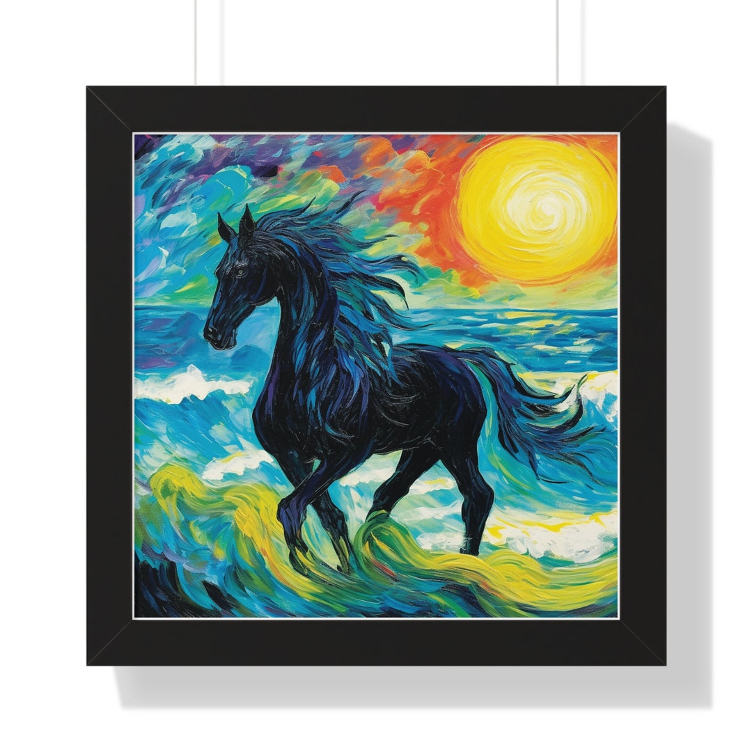 Horse Poster, Horse Art, Horse Print, Stunning Horse Wall Art, Framed ...