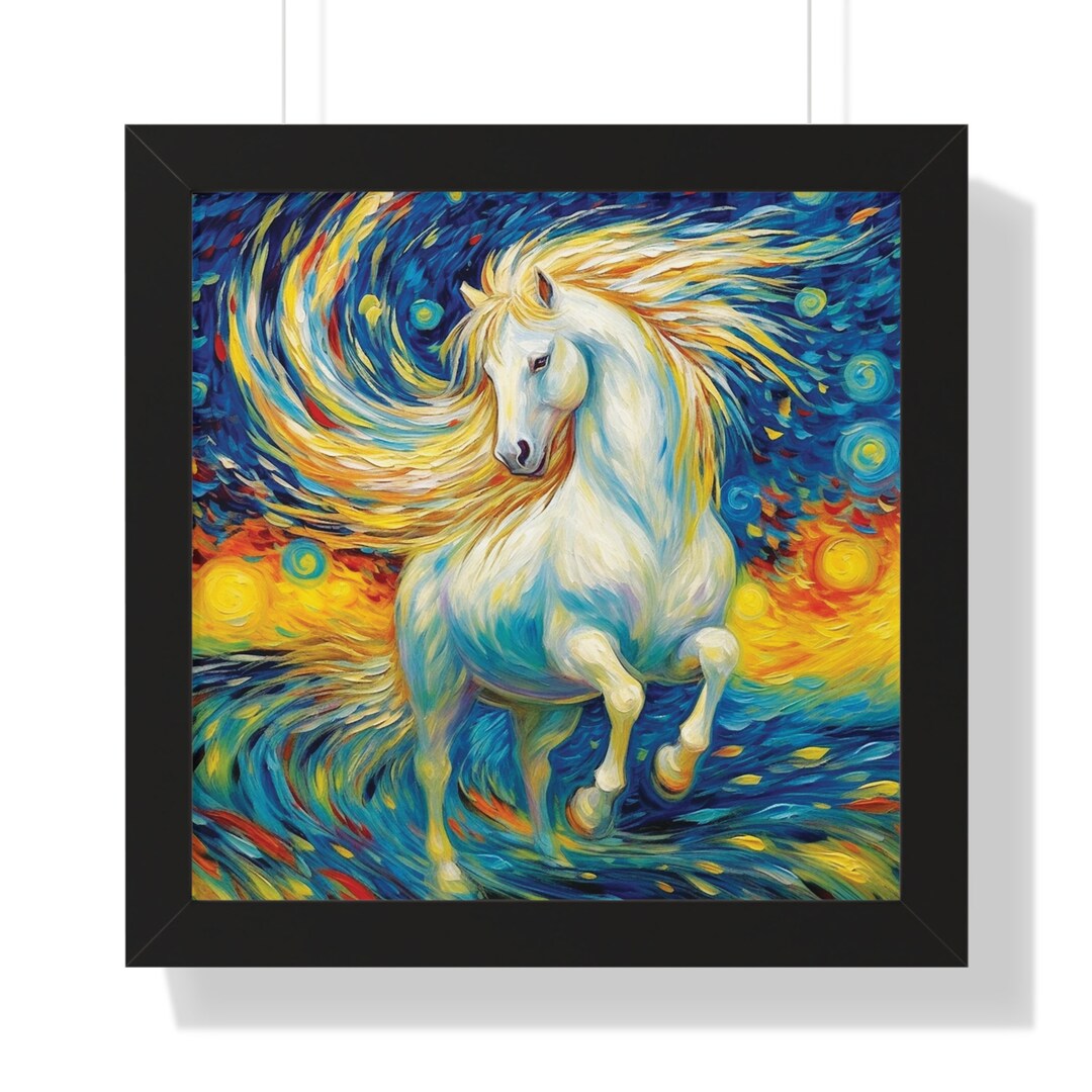 Horse Poster, Horse Art, Horse Print, Stunning Horse Wall Art, Framed ...