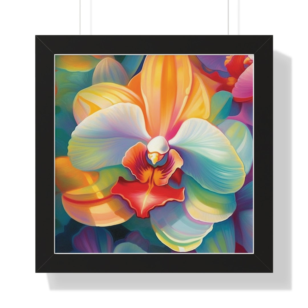 Orchid Art Print, Orchid Art, Fantasy Orchid Print, Orchid Wall Décor ...