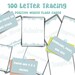 Printable Positive Words Letter Tracing Brain Development Positive ...