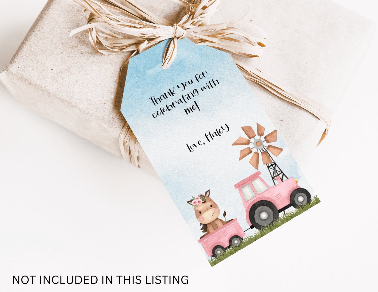 Editable Birthday Farm Friends Candy Bar Wrapper Template for - Etsy