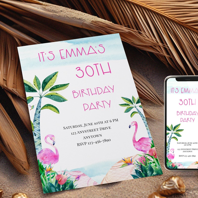 Flamingo Birthday - Etsy