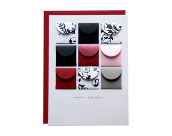 Happy Birthday Ruby Tiny Envelopes Card - Etsy