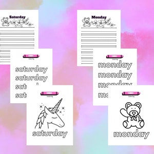 Days of the Week Printable Worksheets Preschool Homeschooling ...