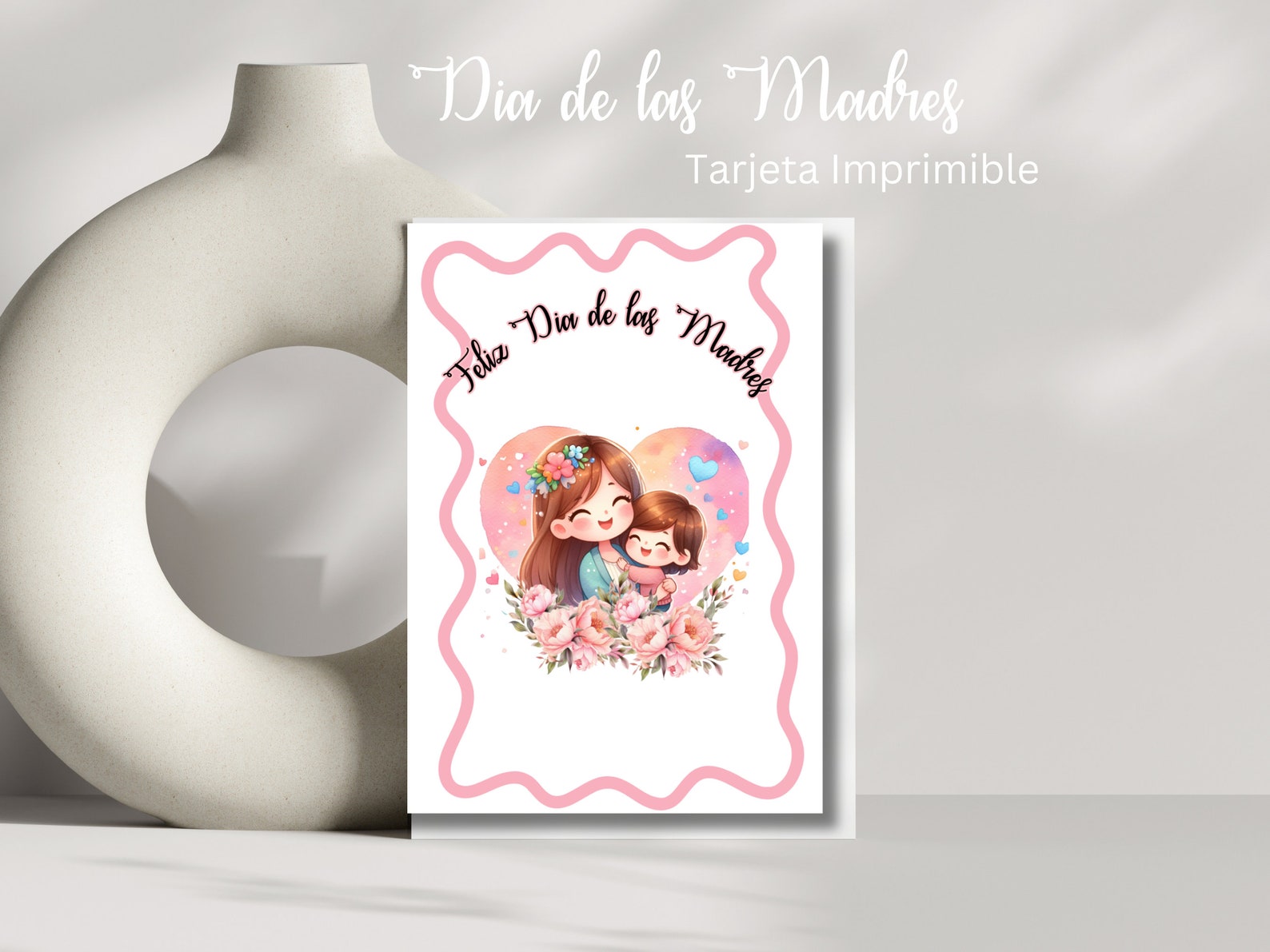 Feliz Dia De Las Madres Printable Card: Spanish Gift for Mom (PDF) - Etsy