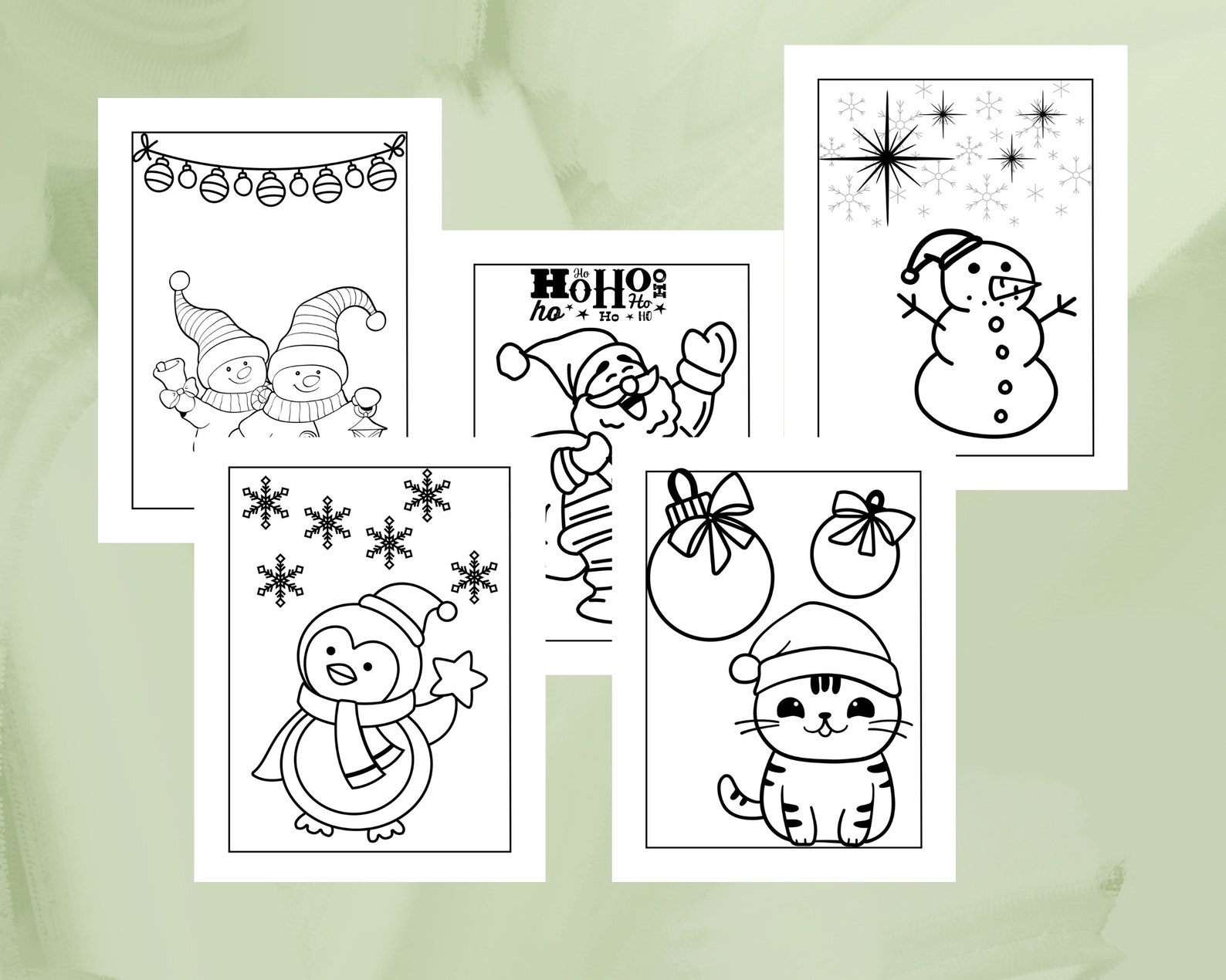 Spanish Christmas Coloring Pages: Santa Activity Book (PDF) - Etsy