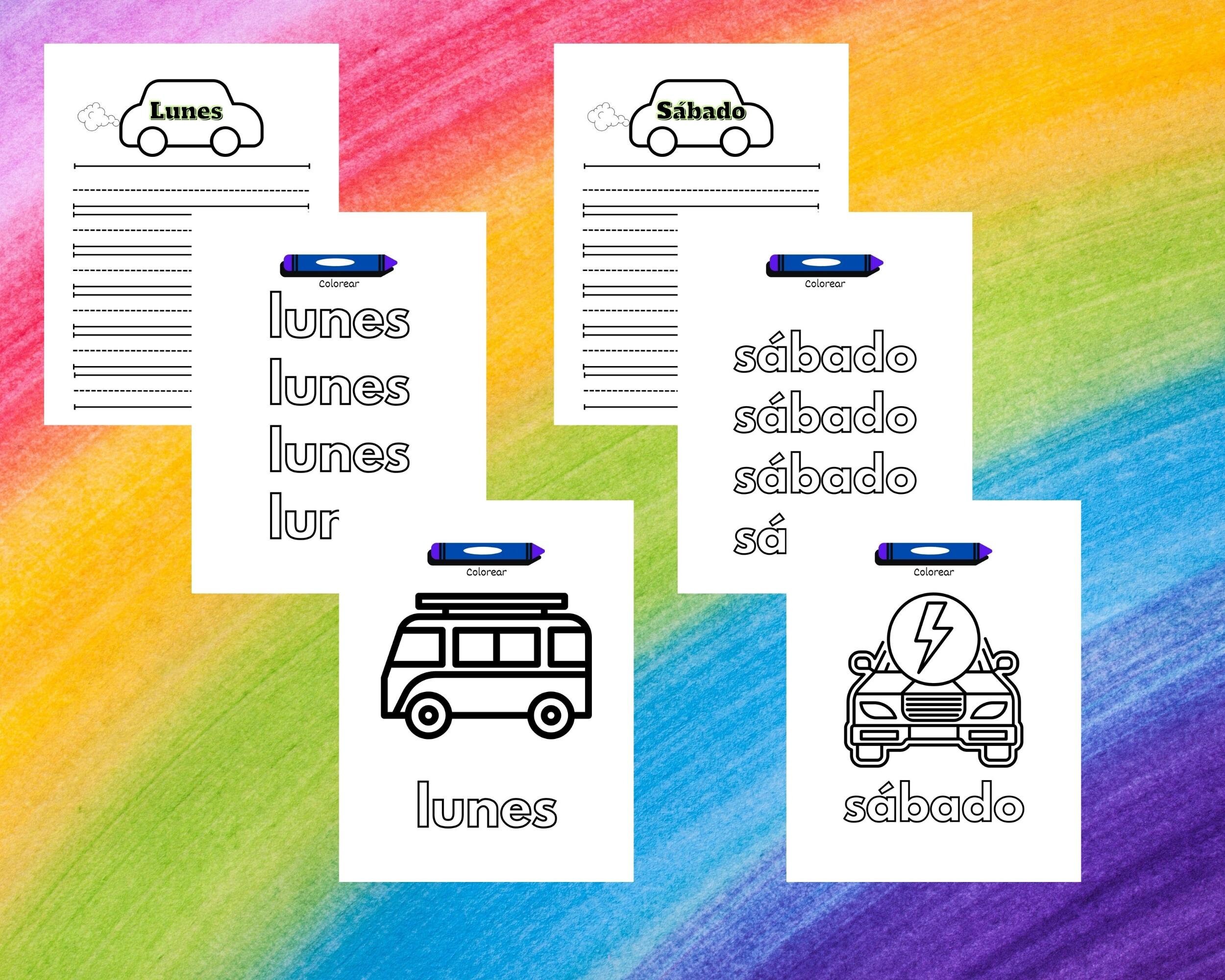 Dias De La Semana Imprimible Para Ninos Days of the Week Printable ...