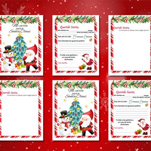 Carta Para Santa Lista De Deseos Navidad Carta Para Santa Claus ...