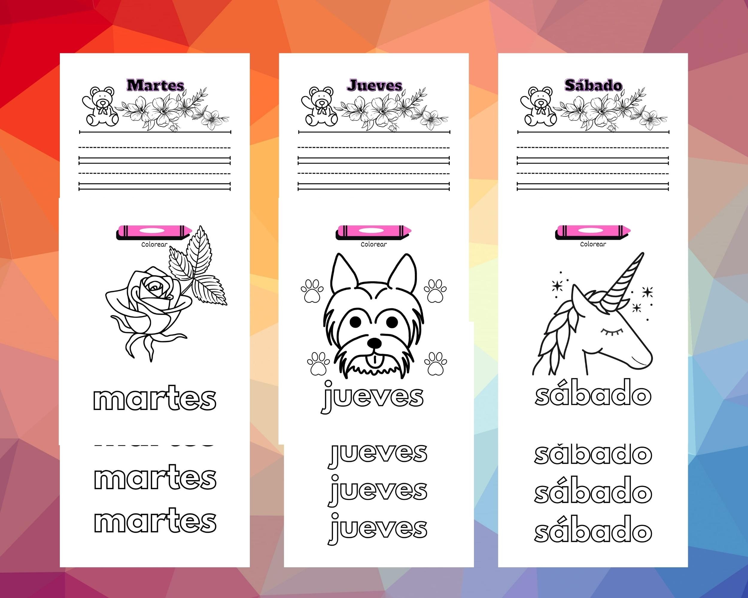 Dias De La Semana Imprimible Para Ninos Days of the Week Printable ...