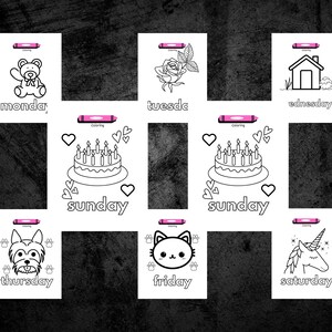 Days of the Week Printable Worksheets Preschool Homeschooling ...