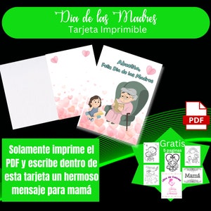 Abuelita Feliz Dia De Las Madres Printable Card Pdf Etsy