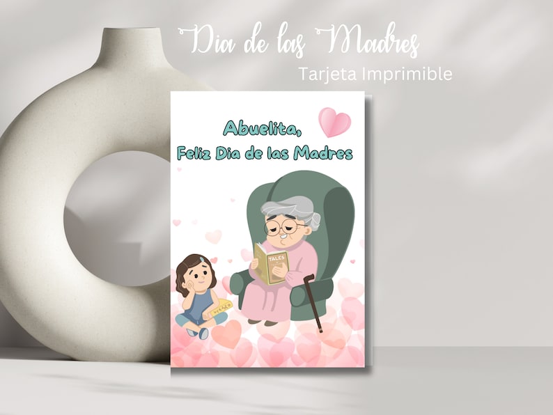 Abuelita Feliz Dia De Las Madres Printable Card Pdf Etsy