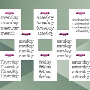 Days of the Week Printable Worksheets Preschool Homeschooling ...