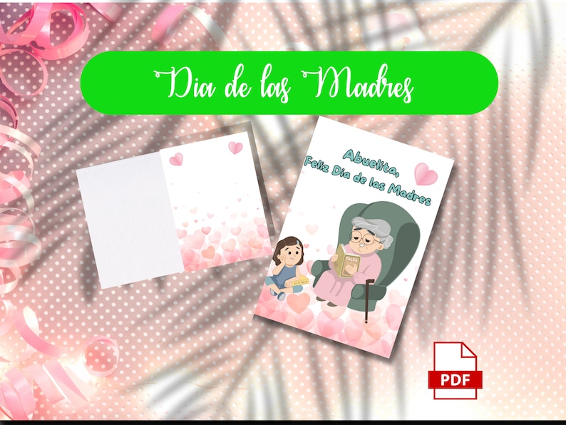 Abuelita Feliz Dia De Las Madres Printable Card Pdf Etsy