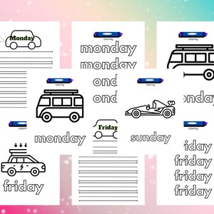 Days of the Week Printable Worksheets Preschool Homeschooling ...