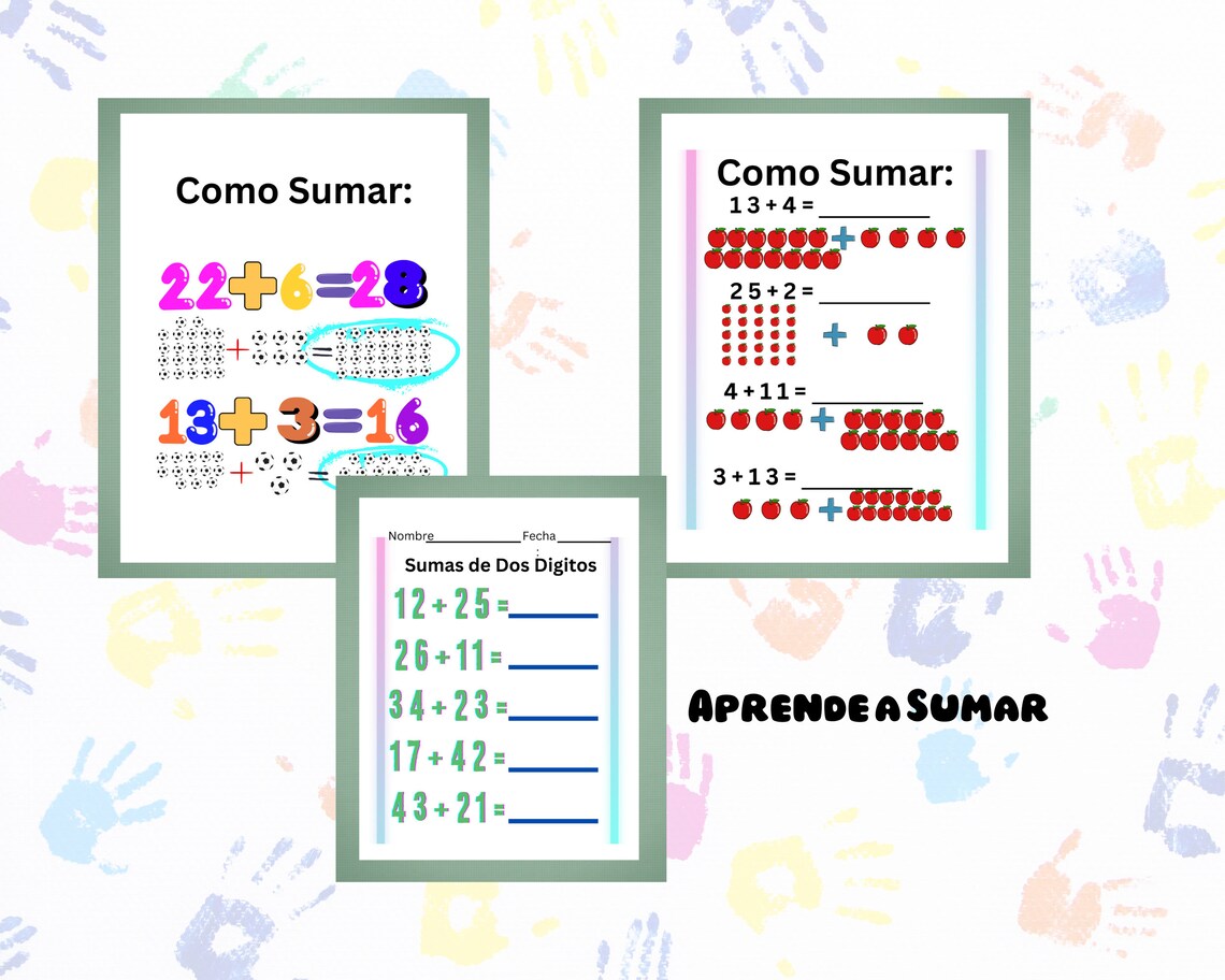 Spanish Math Worksheets: Two-digit Addition & Subtraction (PDF) - Etsy