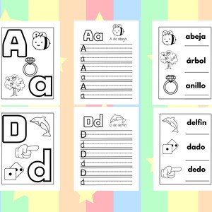 Alfabeto Abecedario Imprimible Para Ninos Alphabet Printable Worksheets ...
