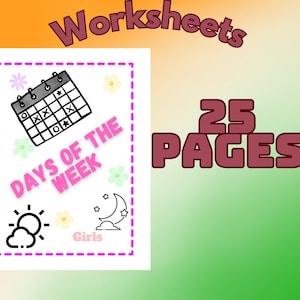 Days of the Week Printable Worksheets Preschool Homeschooling ...