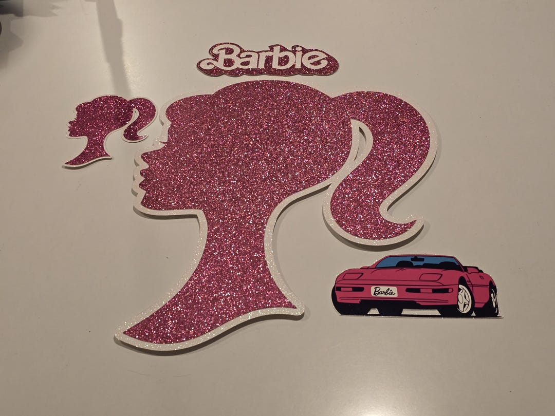 Barbie Glitter Cutouts - Etsy
