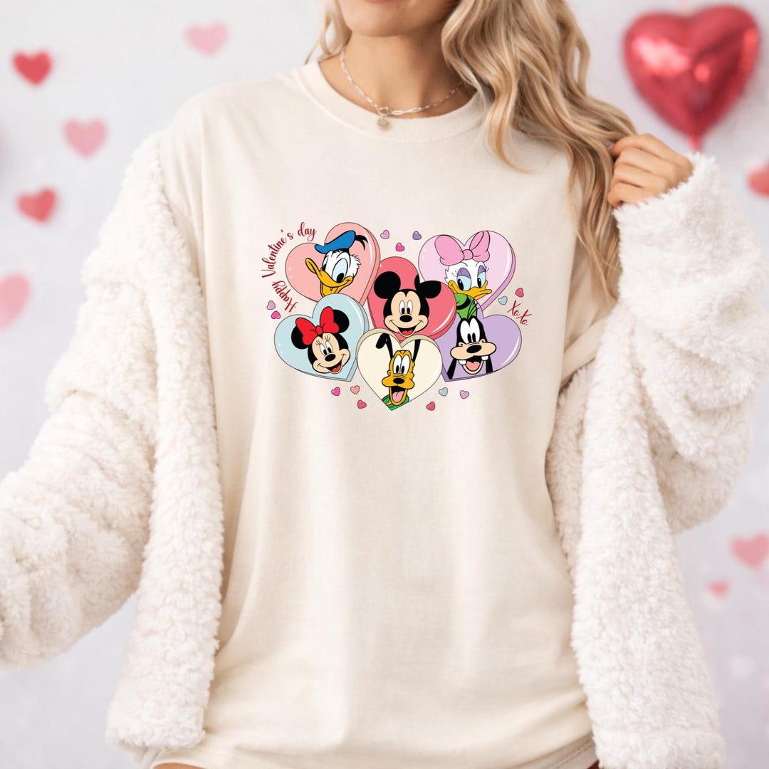 Disney Characters Shirt for Women and Girls, Comfort Colors Mickey ...