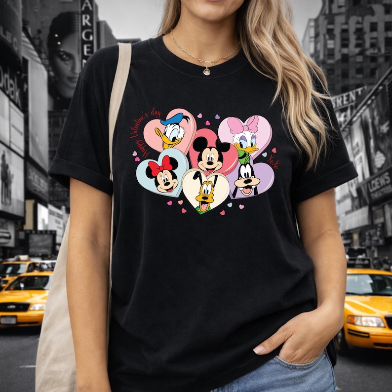 Disney Characters Shirt for Women and Girls, Comfort Colors Mickey ...