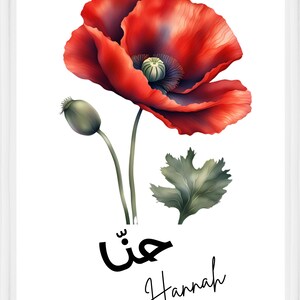 Custom Arabic Names - Arabic Calligraphy - Wall Art - Personalize ...