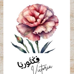 Custom Arabic Names - Arabic Calligraphy - Wall Art - Personalize ...