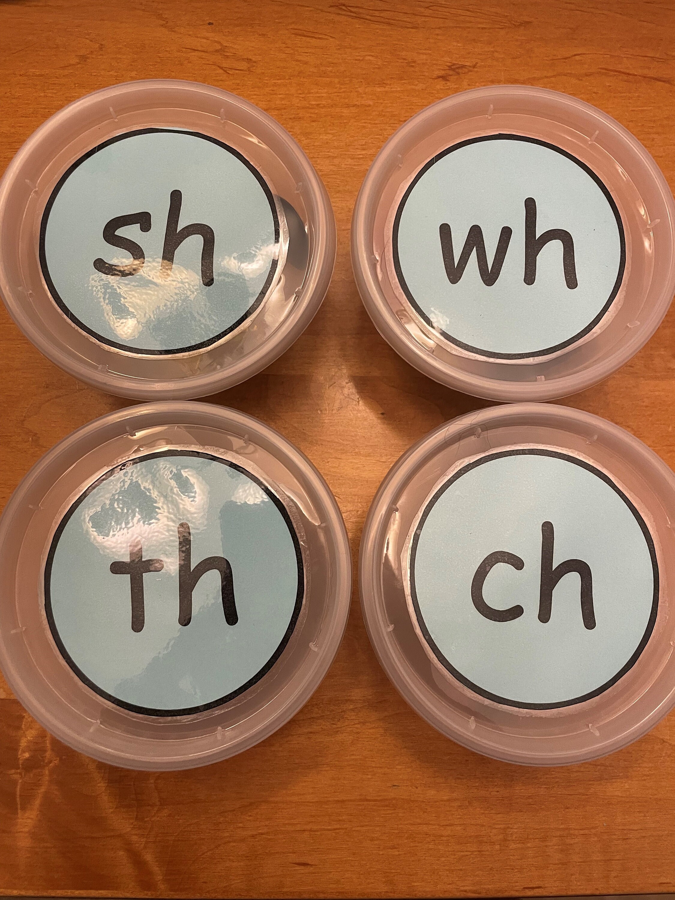 Digraph Letter Tubs - Etsy