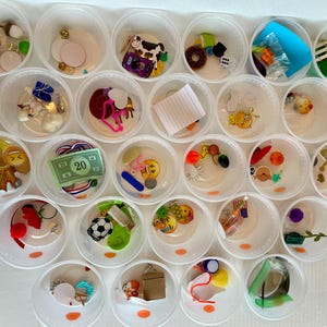 Alphabet Mini Objects Tubs + Activities - Etsy