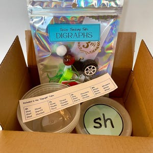 Digraph Letter Tubs With Mini Objects - 6 Objects per Digraph, Four ...