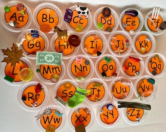 Alphabet Mini Objects Tubs + Activities - Etsy