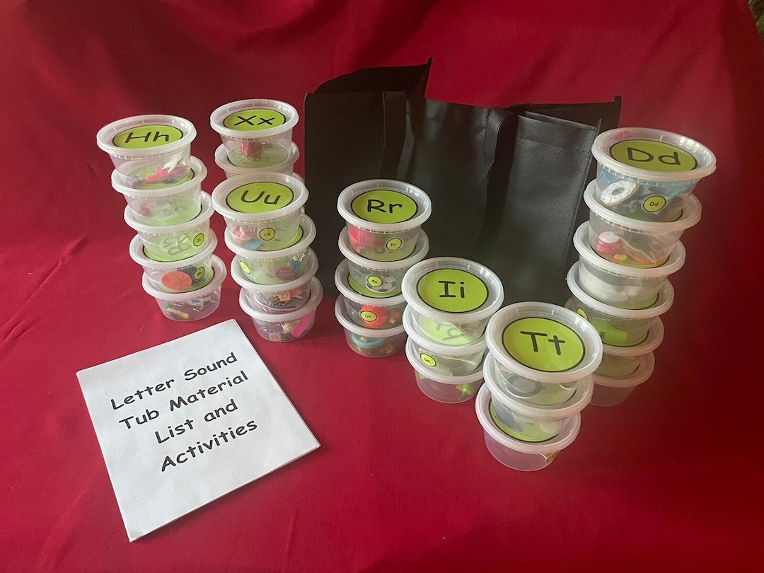 Letter Sound Tubs Alphabet Letter and Digraph Sounds - Etsy New Zealand