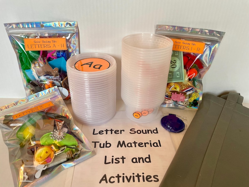 Alphabet Mini Objects Tubs + Activities - Etsy
