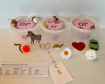 Digraph Letter Tubs With Mini Objects - 6 Objects per Digraph, Four ...
