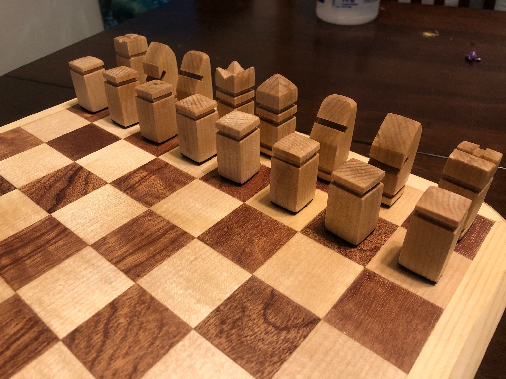Chess Board and Pieces - Etsy