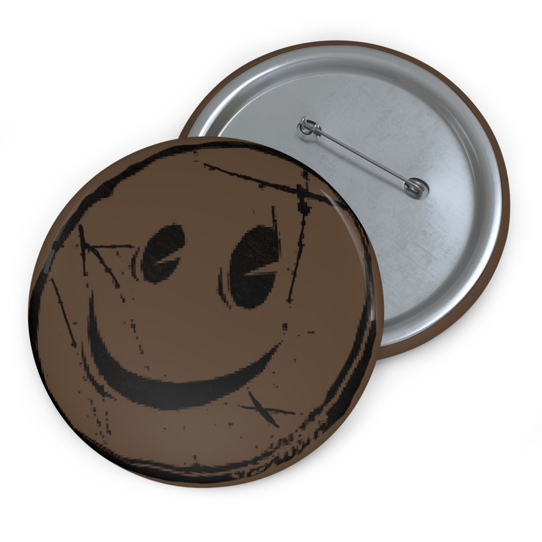Pin Compatible With:b Rown Smiley Face Pin, Smiley Pin, Legion Cosplay ...