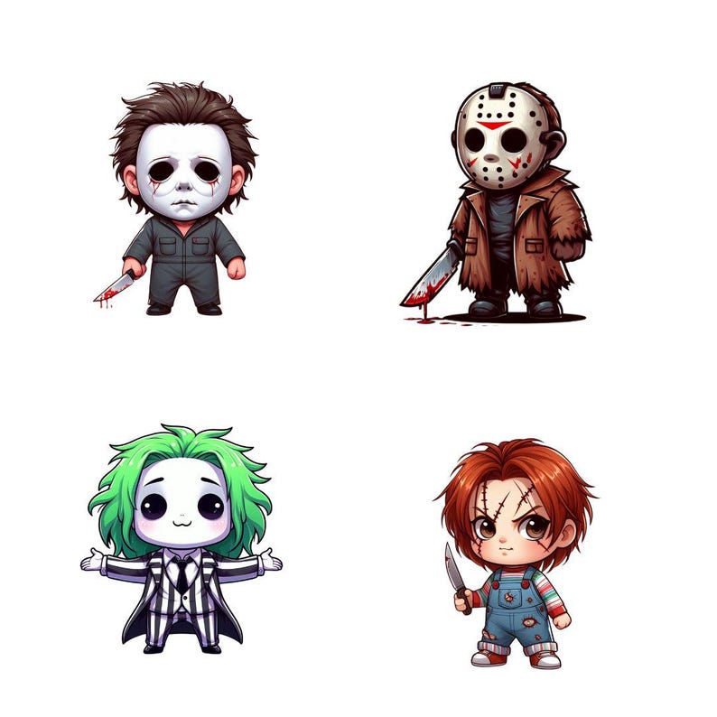 Horror Movie Characters Svg, Halloween Laser File, Halloween Svg Bundle ...