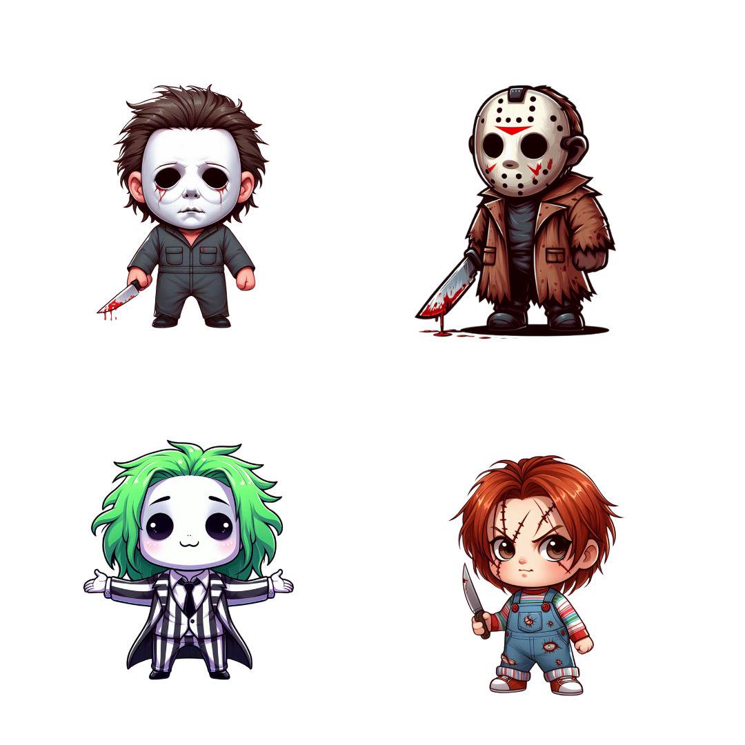 Horror Movie Characters Svg, Halloween Laser File, Halloween Svg Bundle ...