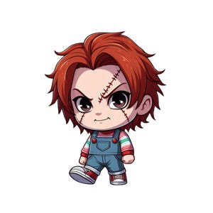 Chucky SVG Bundle - Cute Chibi Horror Character PNG, Slasher Movie SVG ...