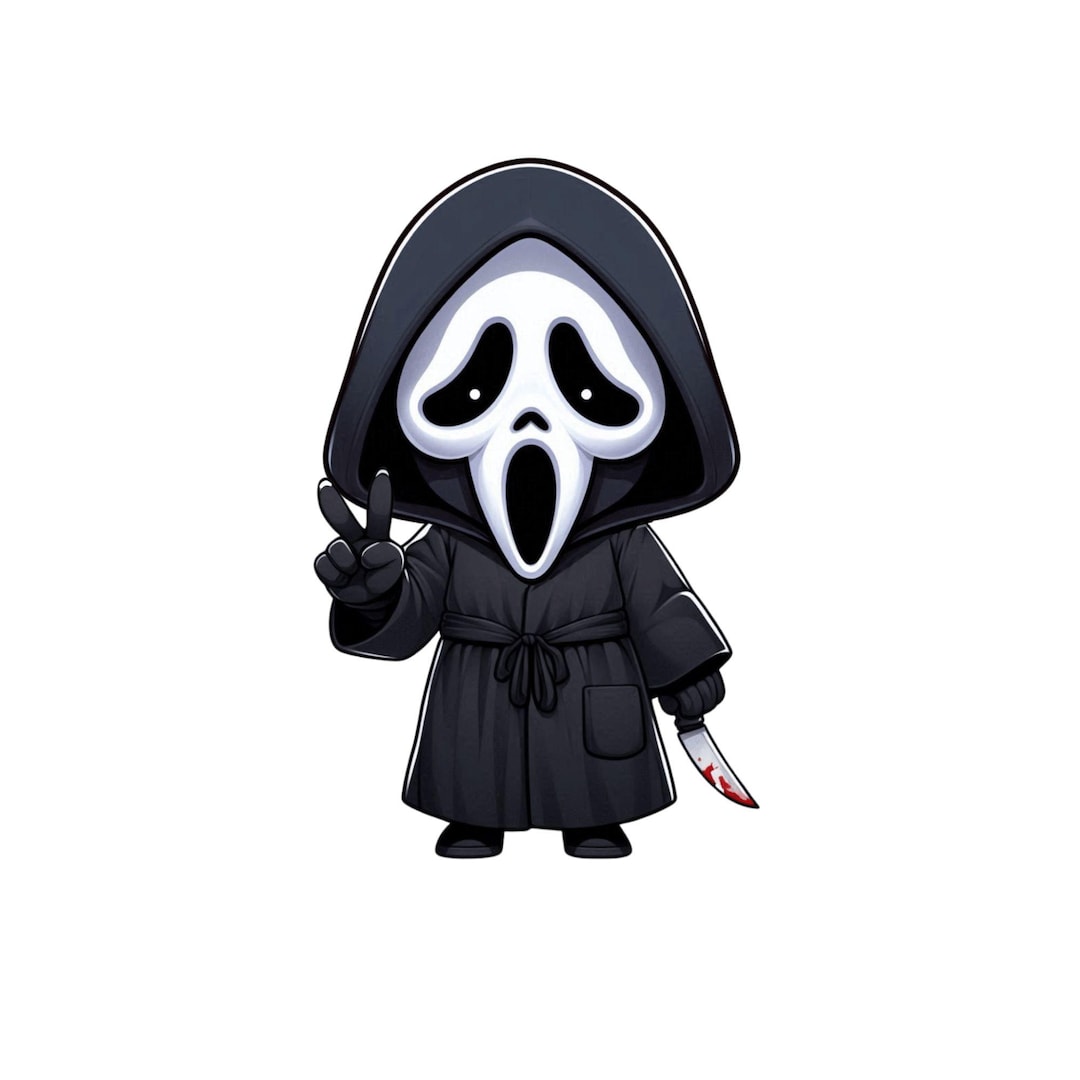 Chibi Ghostface SVG, PNG, JPG Two Kills, Please Halloween Decoration ...