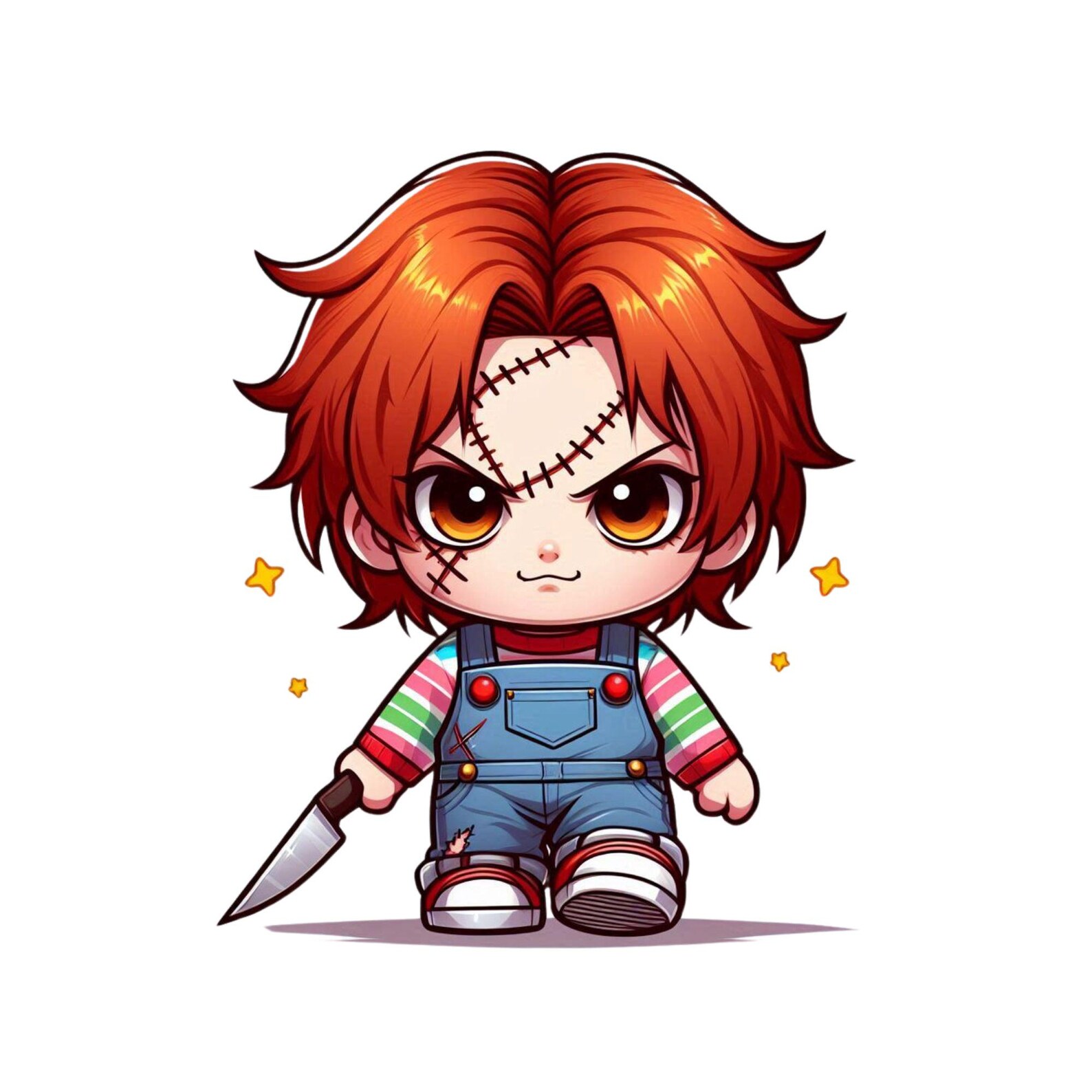 Chucky SVG Bundle - Cute Chibi Horror Character PNG, Slasher Movie SVG ...