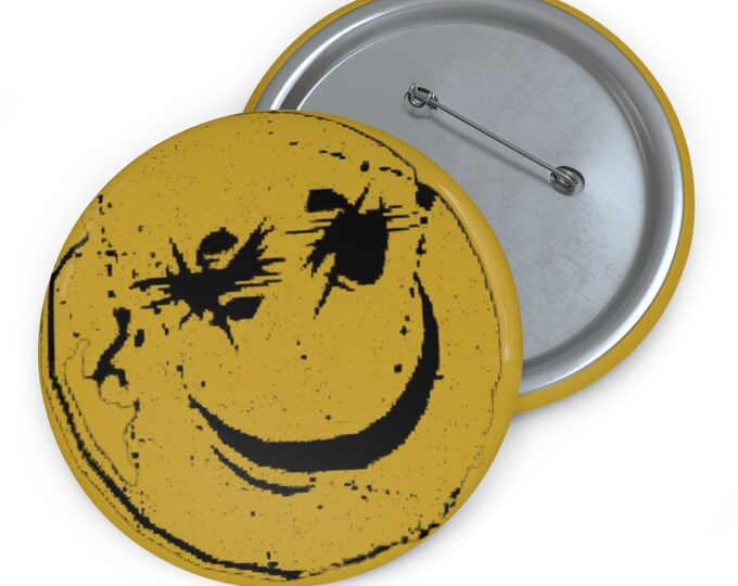 Vintage Smiley Face Pin/groovy Smiley Face Pin Back/have S Nice Day ...