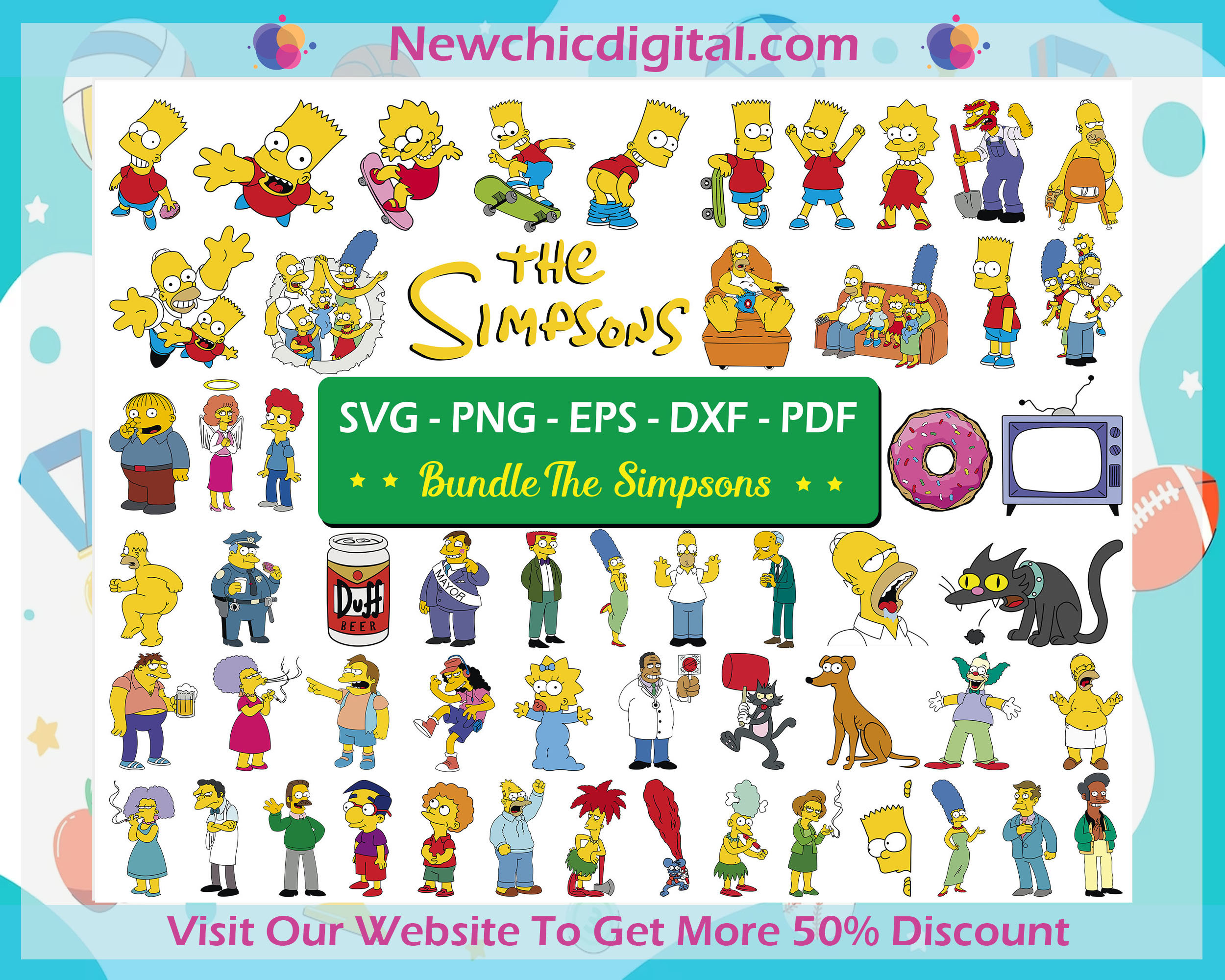 The Simpsons Bundle Svg Bart Simpsons Svg Lisa Simpson Svg - Etsy