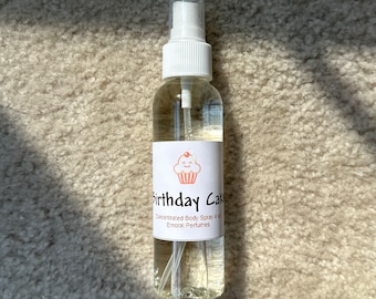 Birthday Cake Body Spray, Birthday Cake Body Mist, Birthday, Cake ...