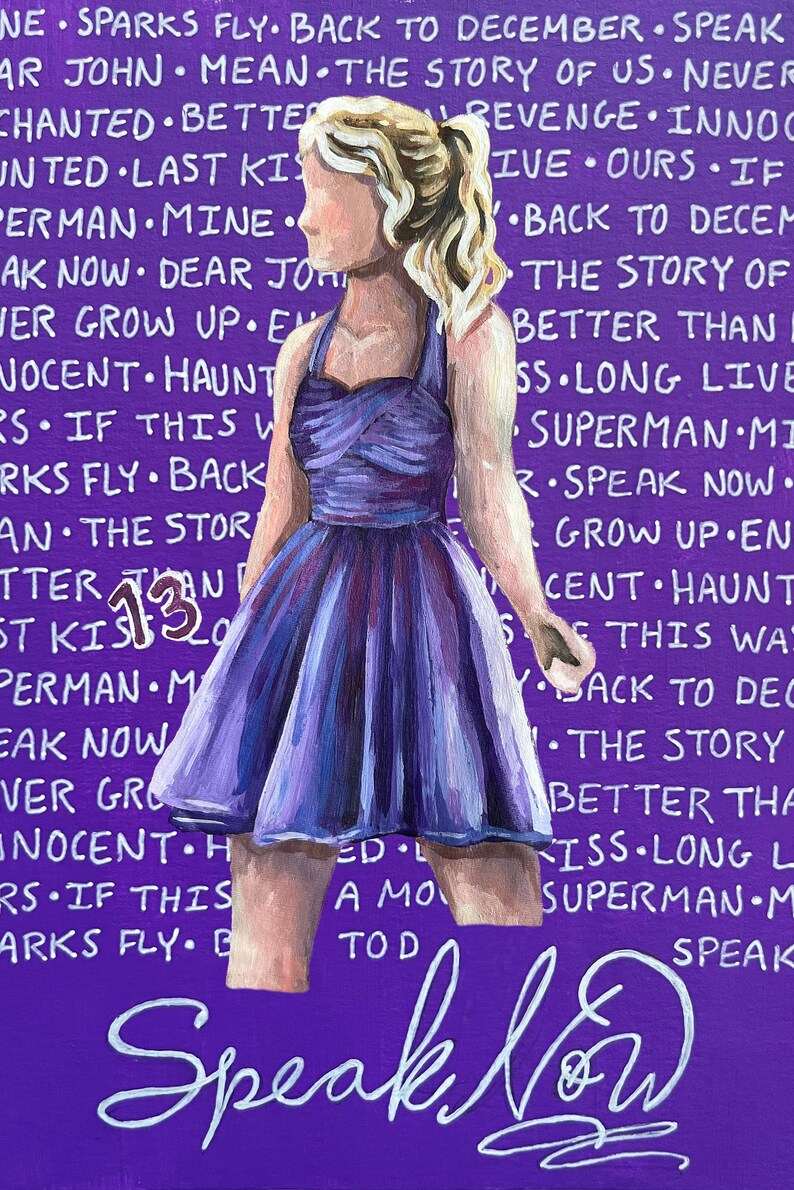 Taylor Swift Eras Sticker Speak Now - Etsy Australia