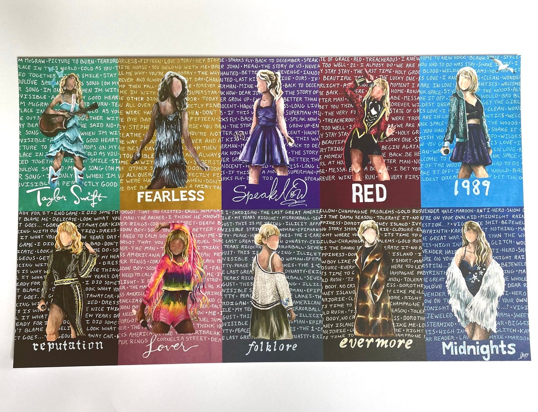 Taylor Swift Eras Print - Collage - Etsy