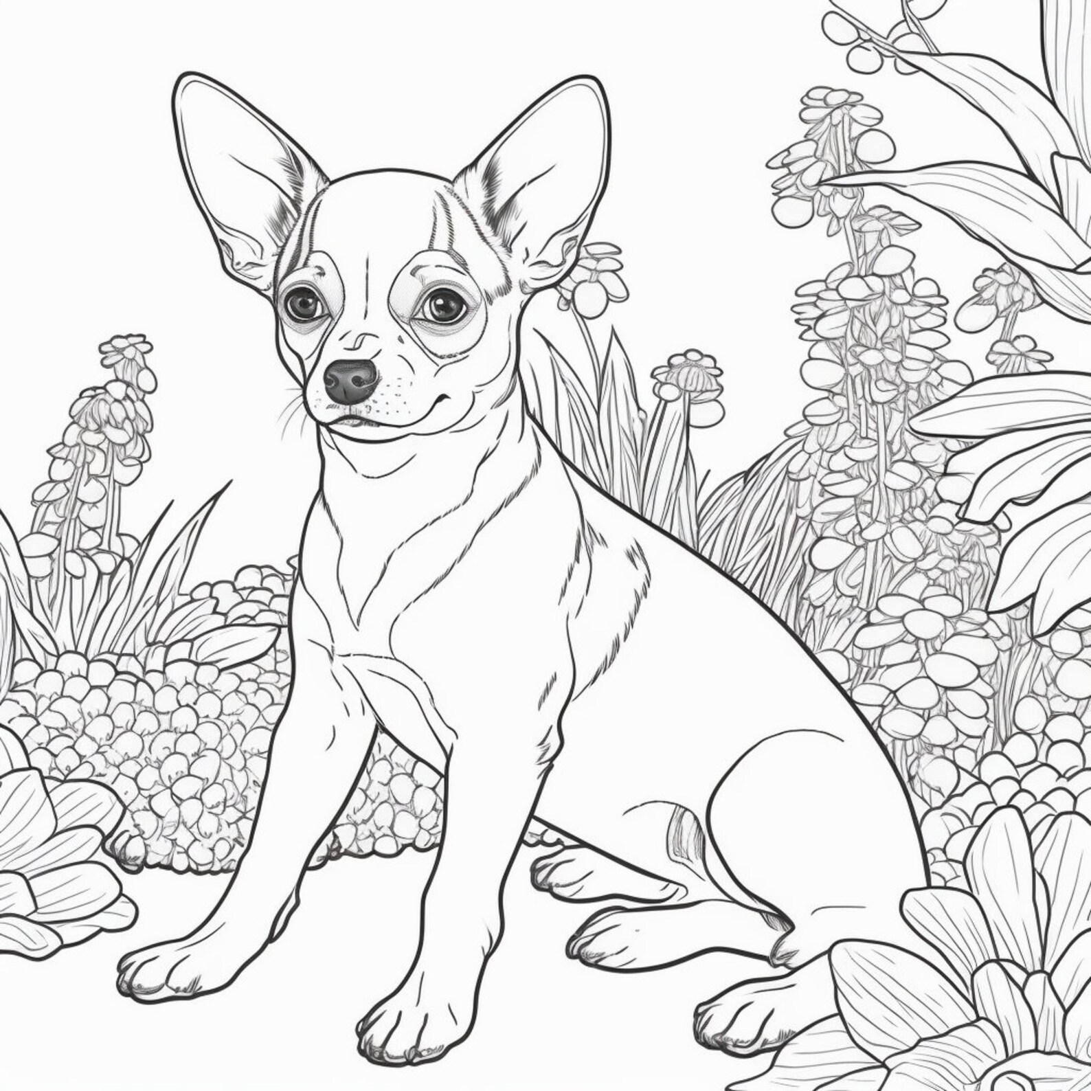 10 Printables Dog Coloring Pages Instant Digital Download PDF - Etsy