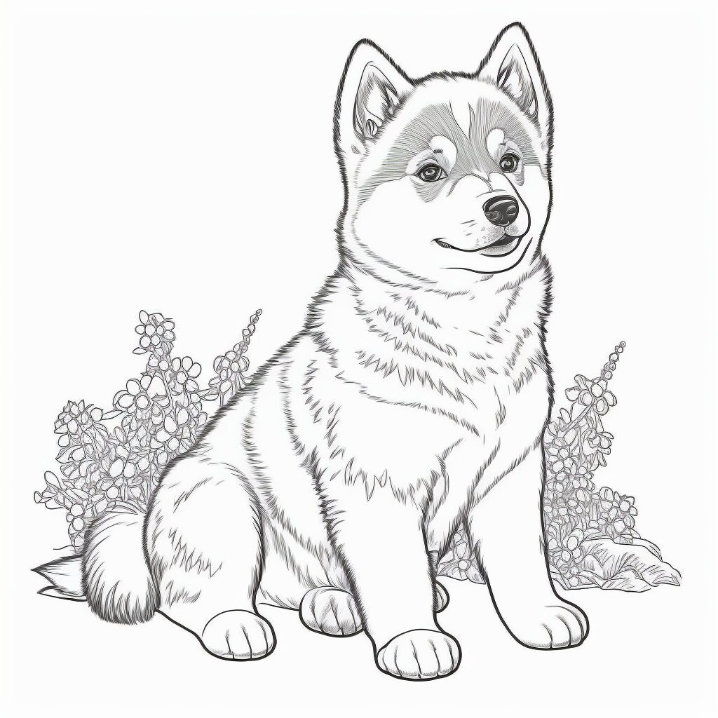10 Printables Dog Coloring Pages Instant Digital Download PDF - Etsy