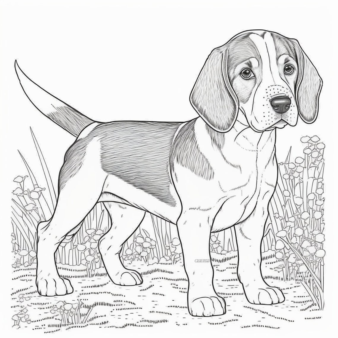 10 Printables Dog Coloring Pages Instant Digital Download PDF - Etsy