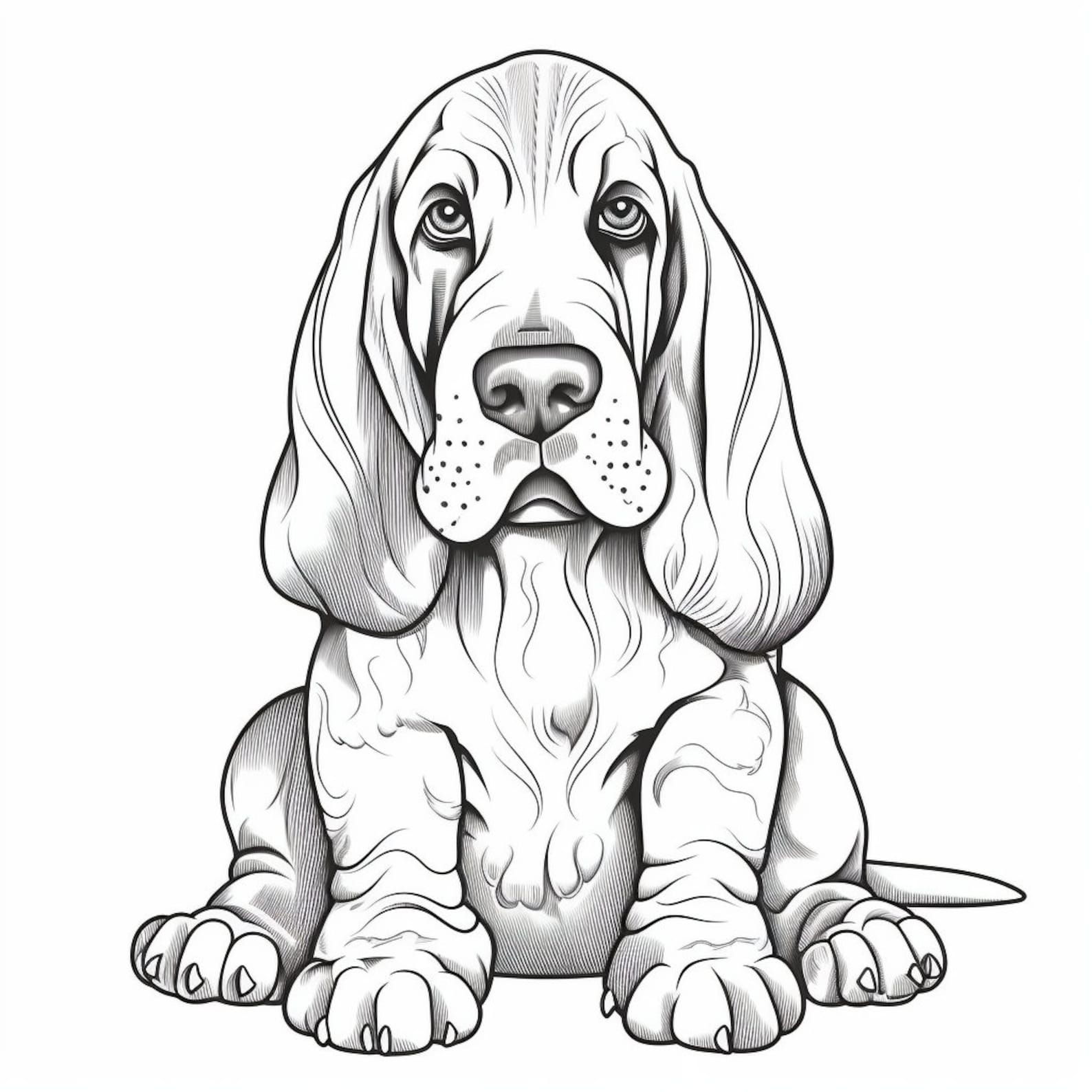 10 Printables Dog Coloring Pages Instant Digital Download PDF - Etsy